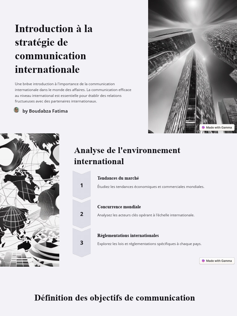 Introduction A La Strategie de Communication Internationale | PDF | la ...