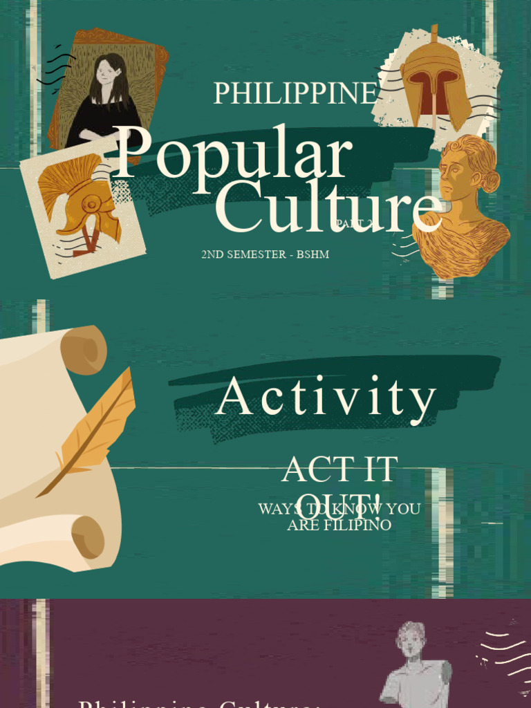 Philippine Popular Culture | PDF | Philippines | Social Psychology