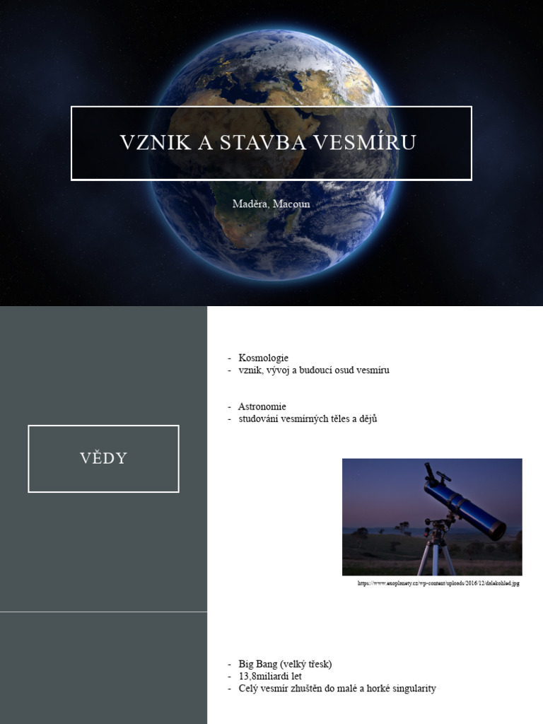 Vznik A Stavba Vesmiru | PDF