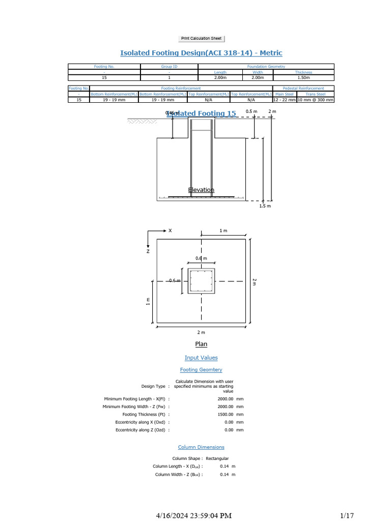 Staad Foundation | PDF | Structural Engineering | Building Engineering