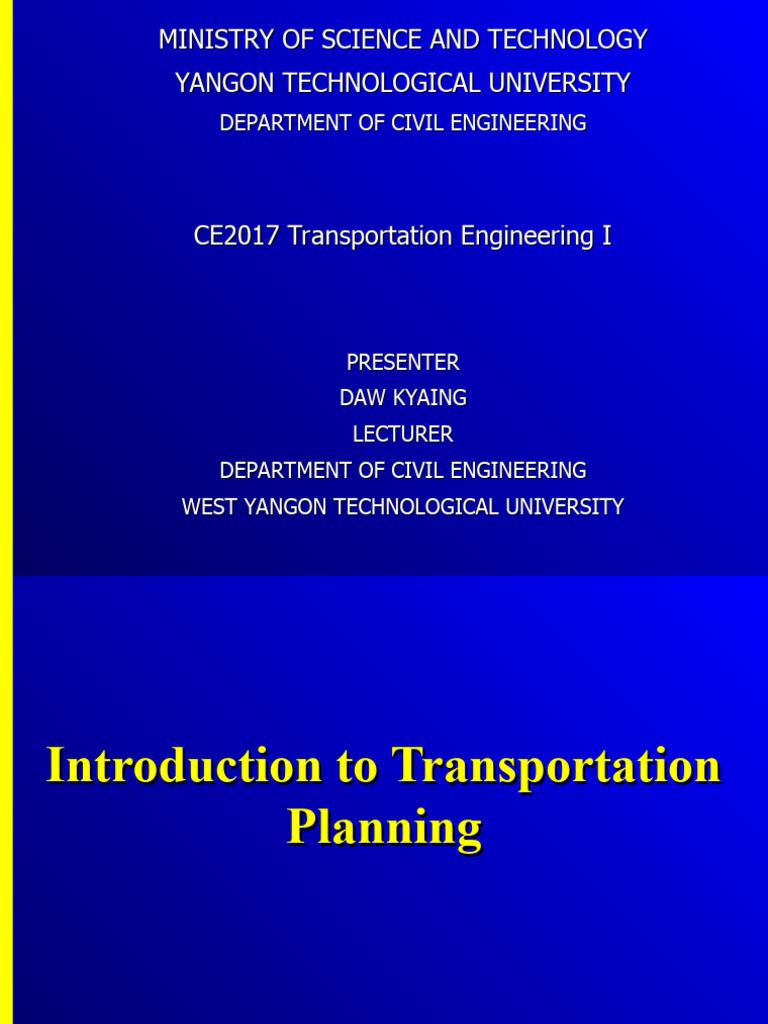 Ce2017 Teng | PDF | Transport | Transportation Engineering