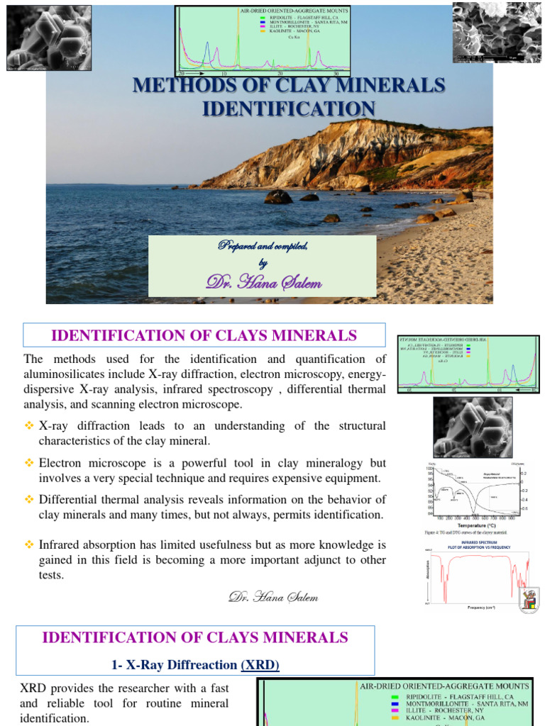 Clay Mineral Identification Methods | PDF | X Ray Crystallography | Optics