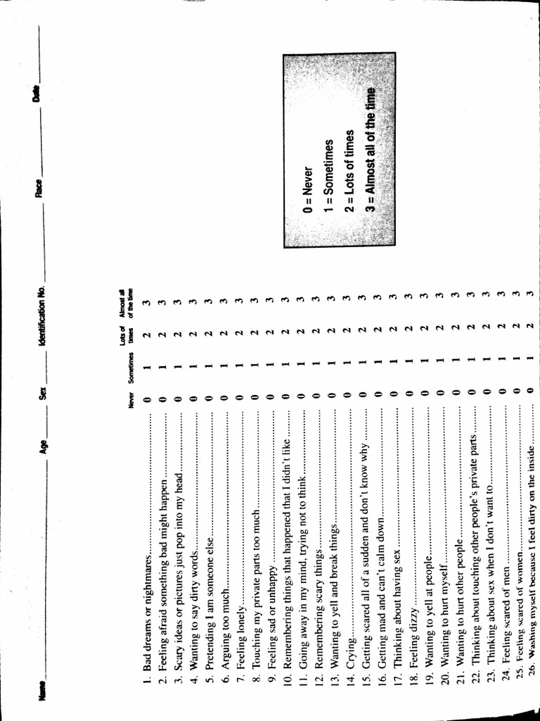 TSCC Protocol and Scoring | PDF