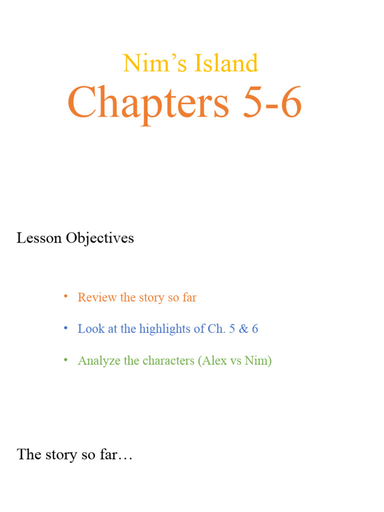 L4 - G4 Nims Island Ch5-6 | PDF | Young Adult