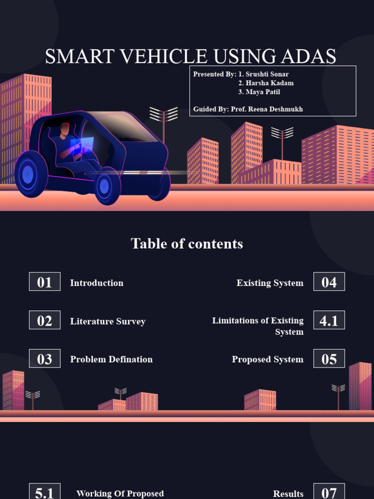 Smart Vehicle ADAS for Enhanced Safety | PDF | Vehicles