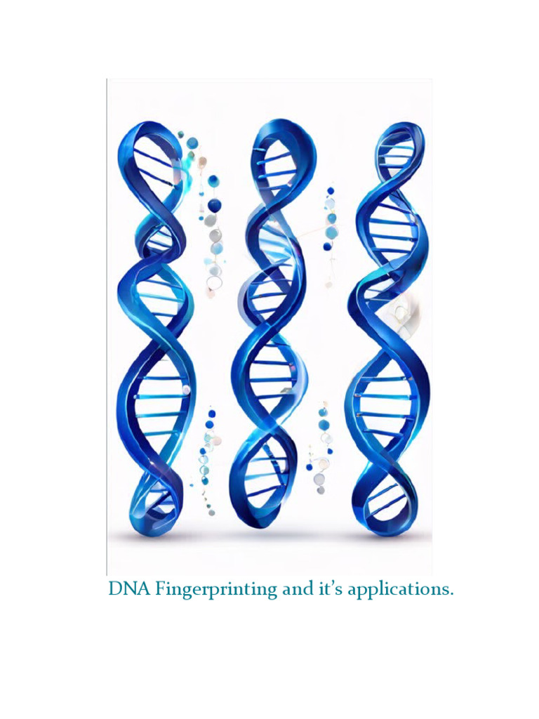 DNA Fingerprinting and It | Download Free PDF | Dna Profiling ...