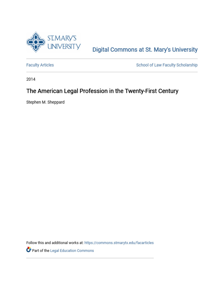 Overview of the American Legal Profession | PDF | Lawyer | Law Firm