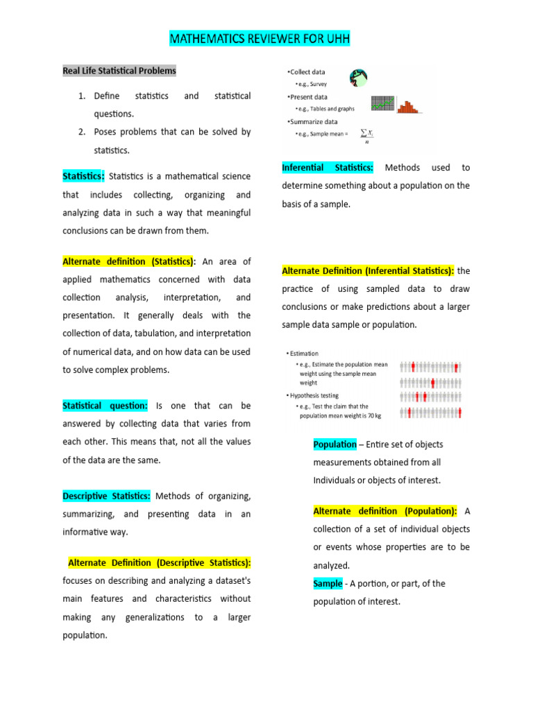 Math Reviewer Q4 Maybe | PDF | Statistics | Data