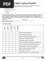 Elementary Social Skills Checklist | PDF | Social Skills | Nonverbal ...