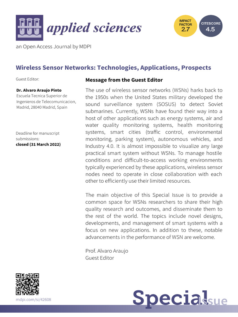 Wireless Sensor Networks: Research Insights | PDF | Wireless Sensor Network