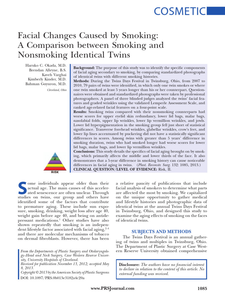 Facial Changes Caused by Smoking | Download Free PDF | Tobacco Smoking | Addiction