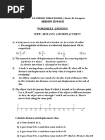 1 - Distance and Displacement Problems and Solutions PDF | PDF | Travel ...
