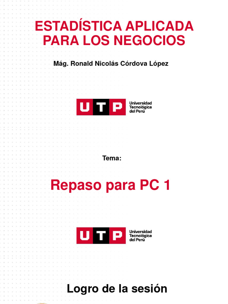 S02 - s2 - Material Repaso para PC1 - Propuestos | PDF | Estadísticas