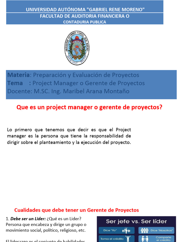 Tema 2. Project Manager | PDF