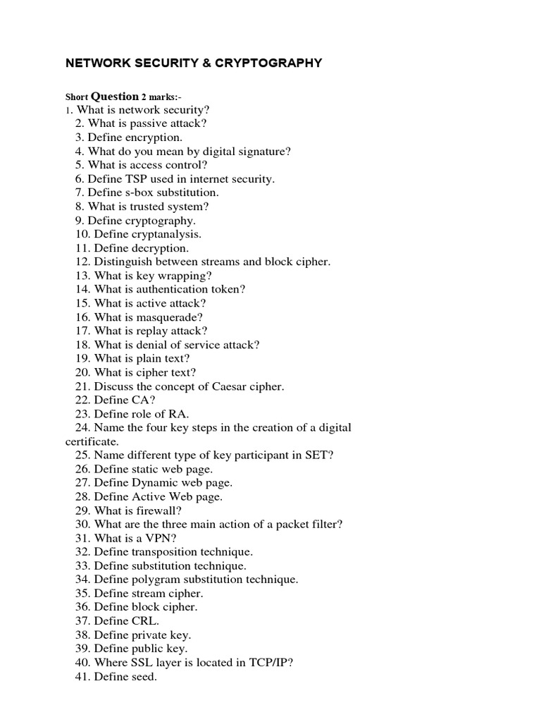 CNS Q1 | Download Free PDF | Encryption | Cryptography