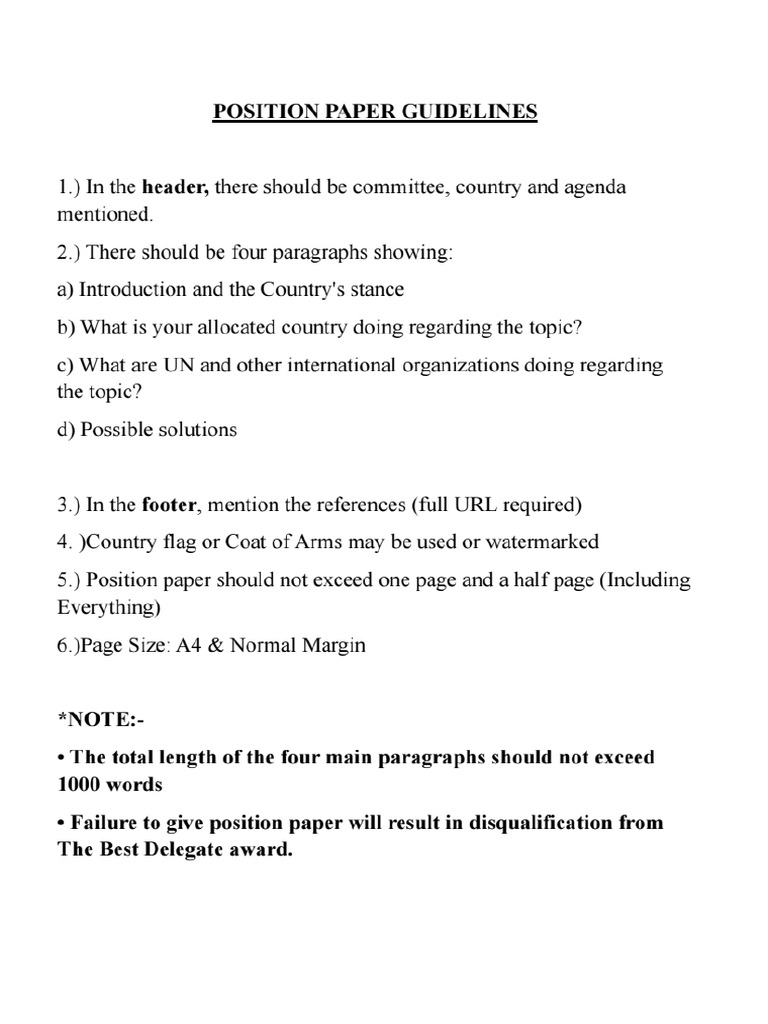 Position Paper | PDF