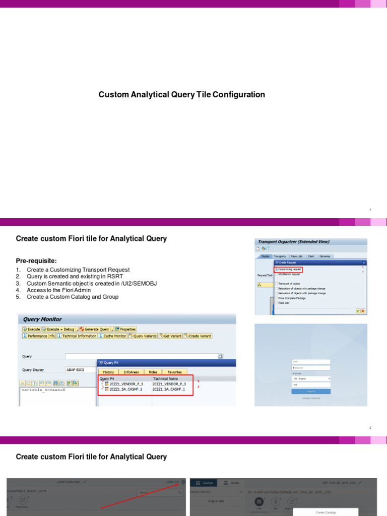 Custom Analytical Query App Guide | PDF | Application Software ...