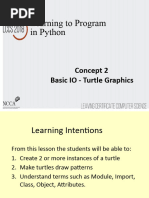 Intro To Tracy Commands (Intro Python) (Intro To Programming With Tracy The Turtle) | PDF