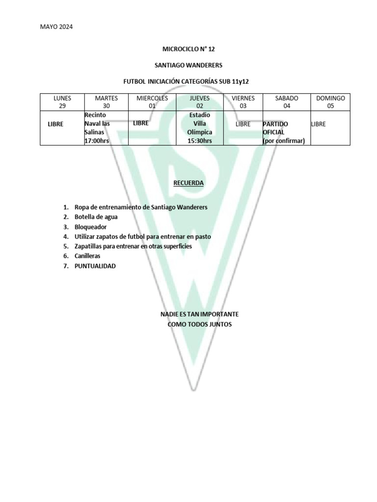Microciclo n12 11-12 | PDF