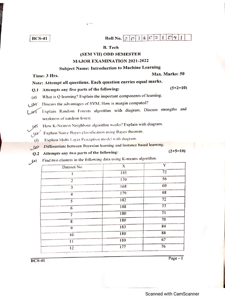 Major 7th Sem 2022 | PDF