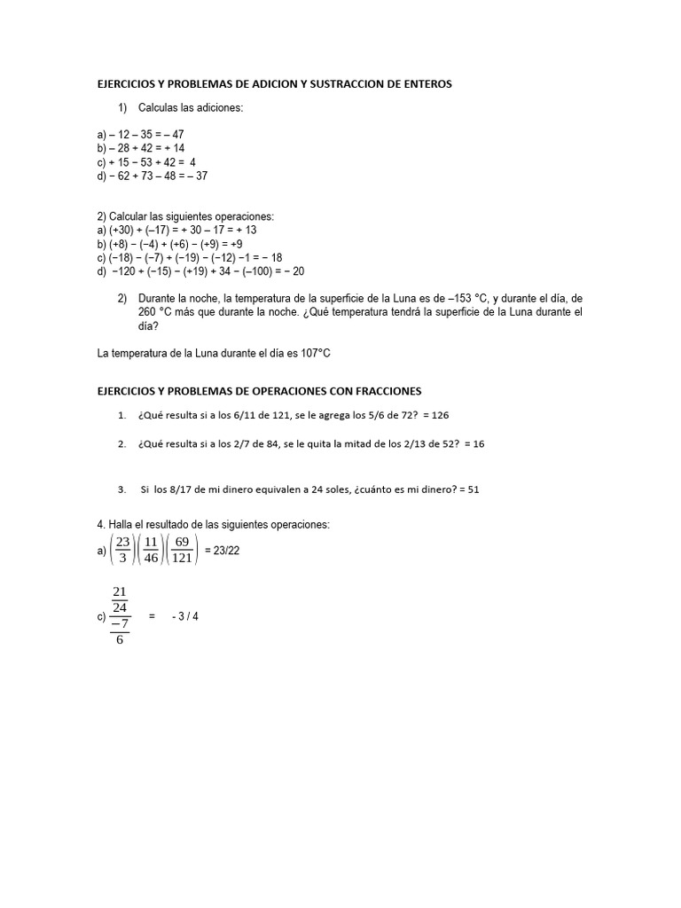 Problemas de Aritmética y Fracciones | PDF | Ciencia y matemáticas ...