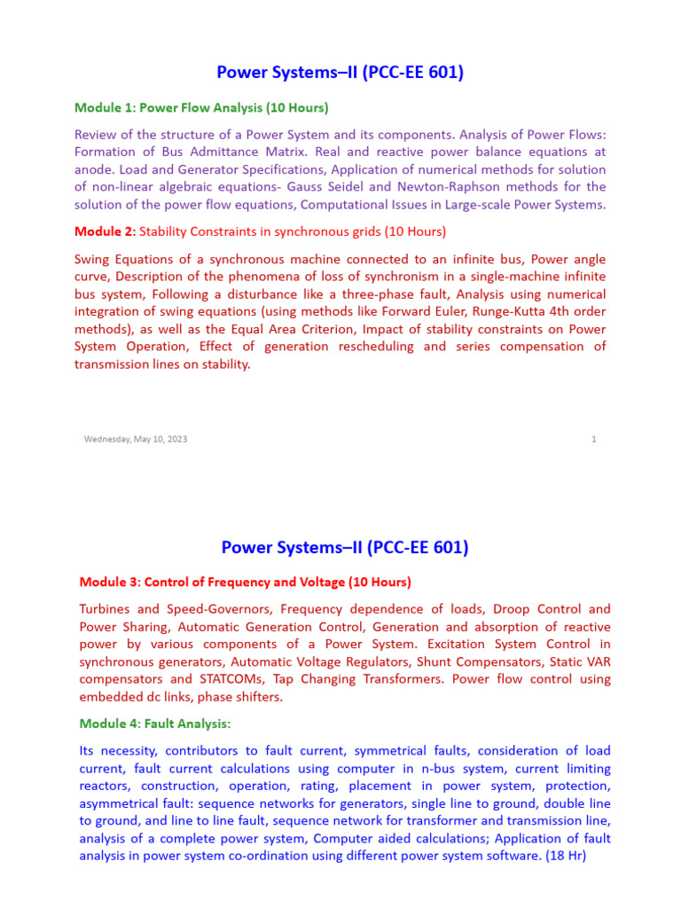 Load Flow Analysis | PDF | Electrical Engineering | Electric Power