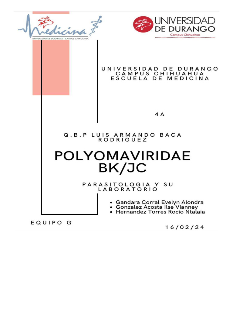 Fichas POLYOMAVIRIDAE | PDF | Virus | Medicina CLINICA