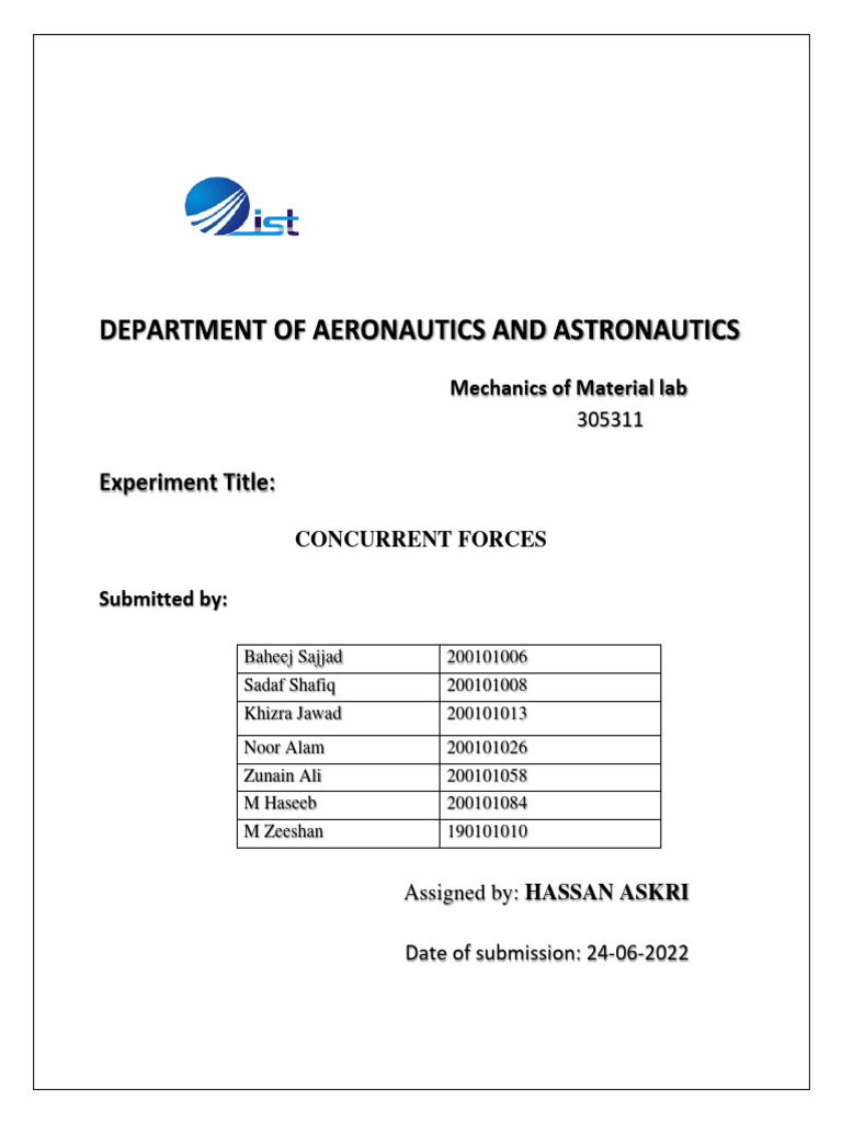 Last Lab Group3 MOM - CMPLT | PDF | Force | Euclidean Vector