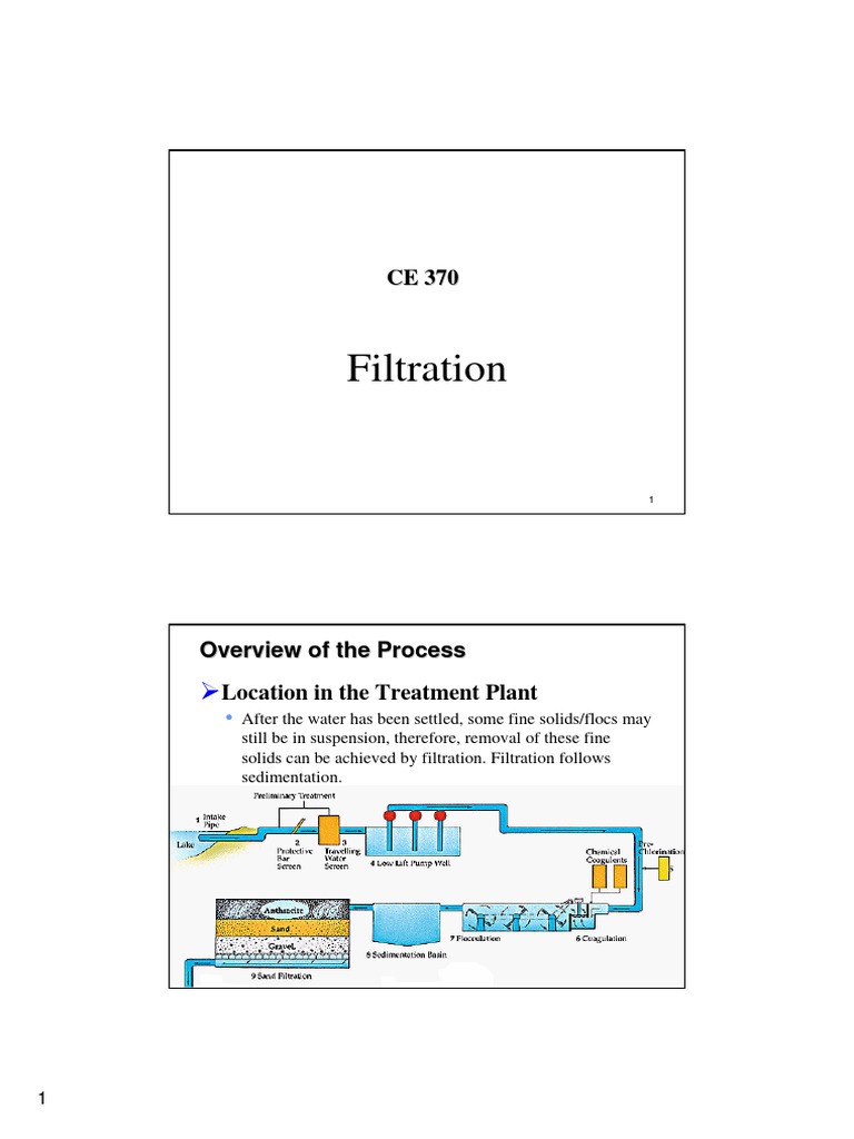 Filtration With Rose Equation | PDF | Filtration | Sewage Treatment