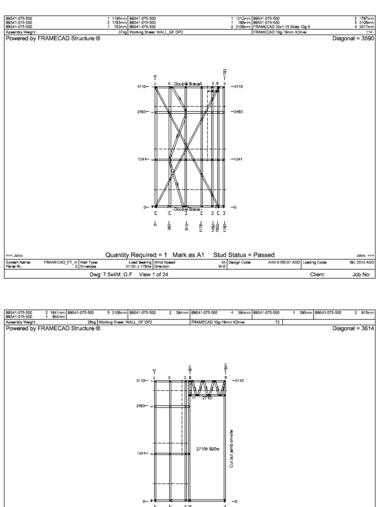 Wall Assembly - GF Op2 | PDF
