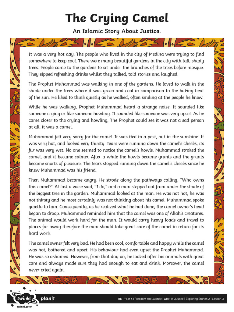 The Crying Camel Story (1) | PDF | Muhammad