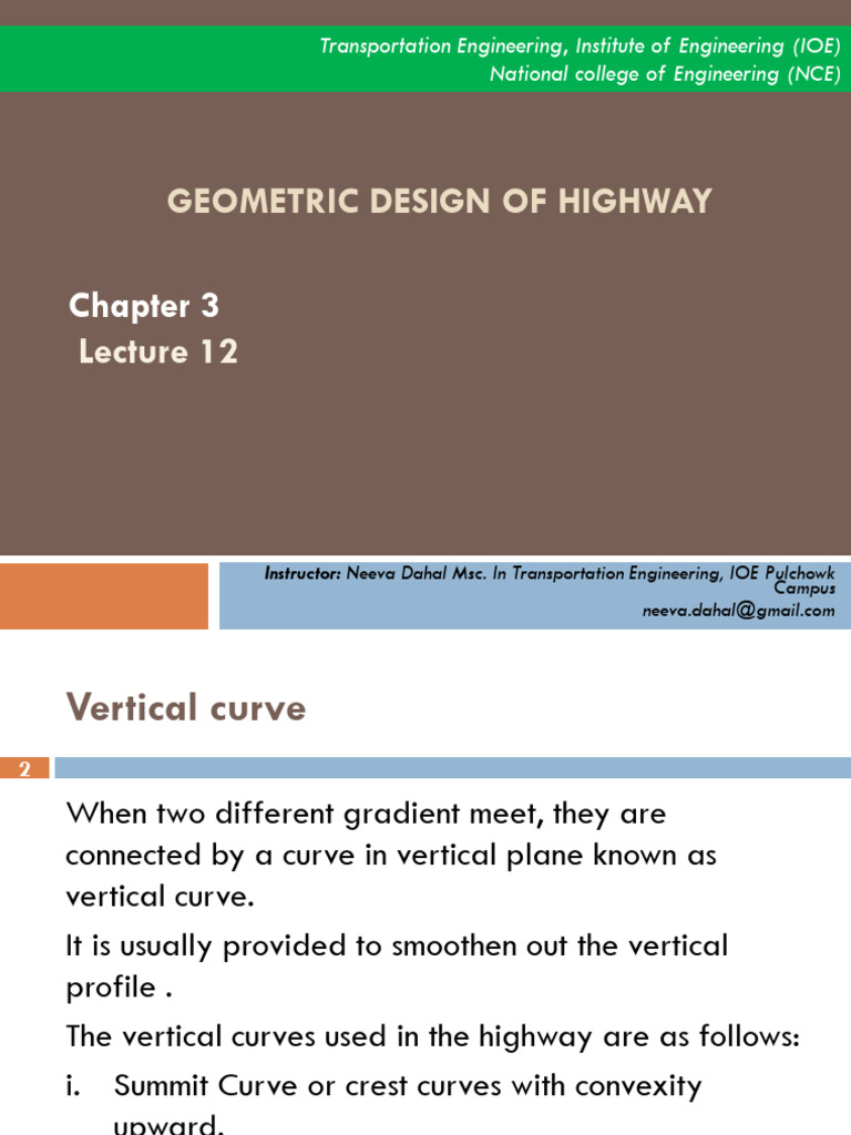 Lecture 12- Geometric Design 1 | PDF | Transport | Civil Engineering Lecture 12- Geometric Design 1 | PDF | Transport | Civil Engineering