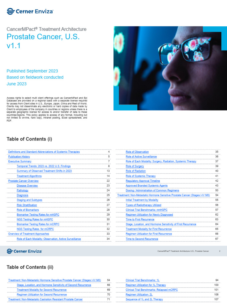 CancerMPact 2023 TA US Prostate v1.1 | PDF | Prostate Cancer | Therapy