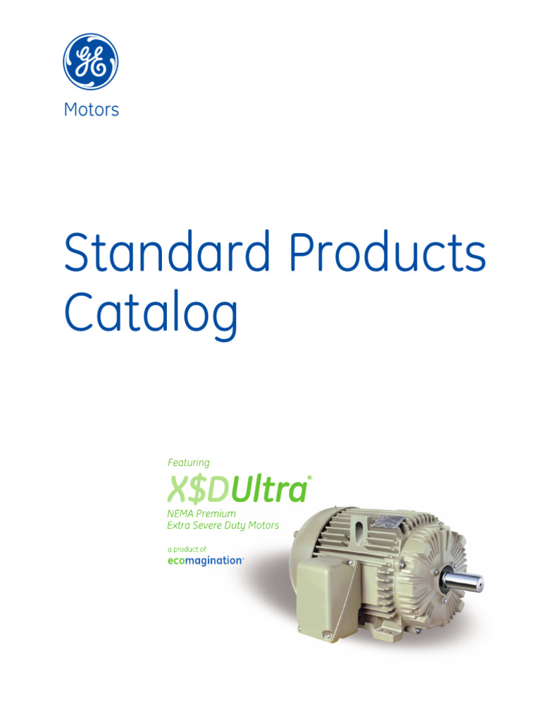 Catalog GE | PDF | Electric Motor | Engines