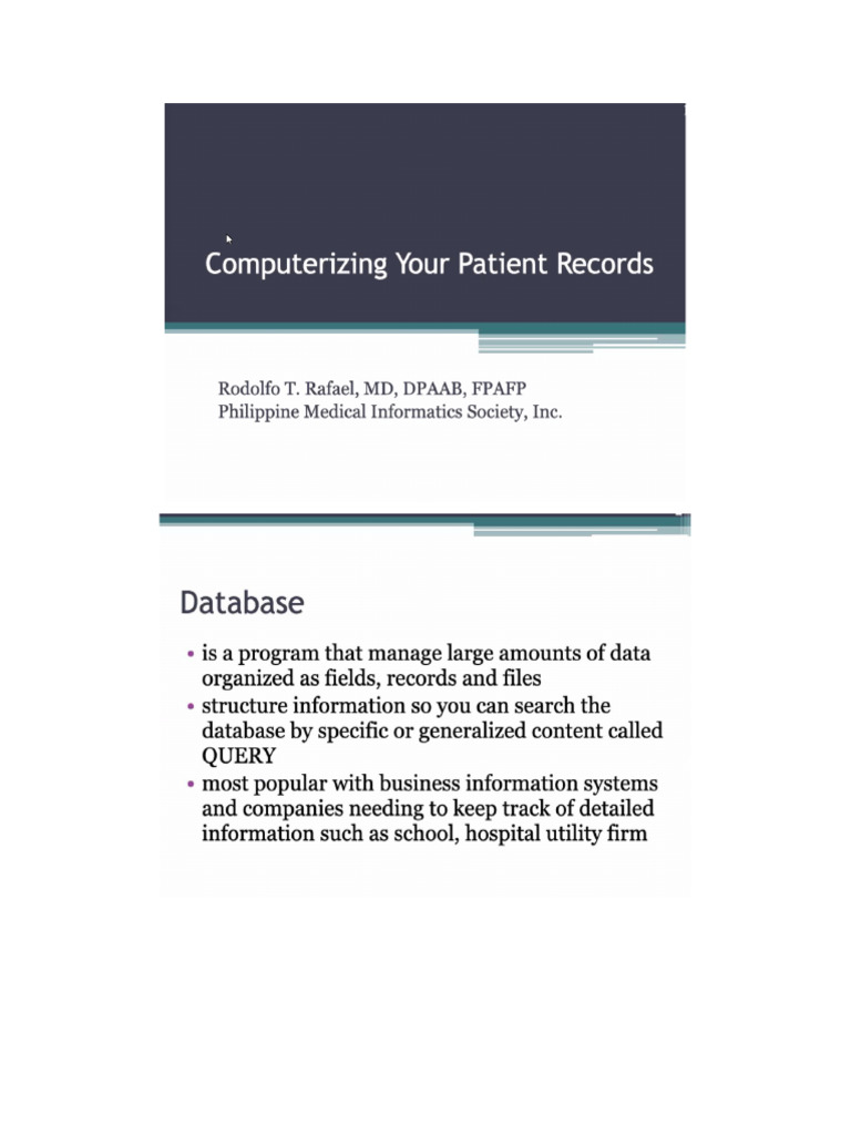 Computerizing Your Patient Records | PDF