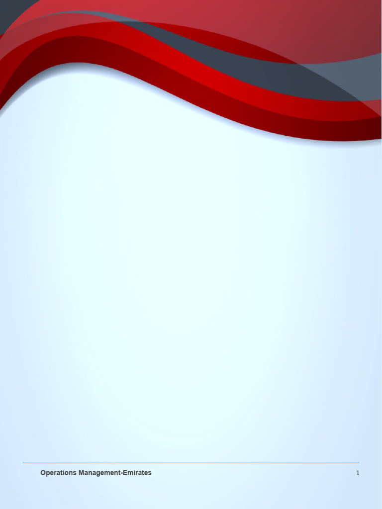 Emirates Airline Operations Management | PDF | Airlines | Forecasting