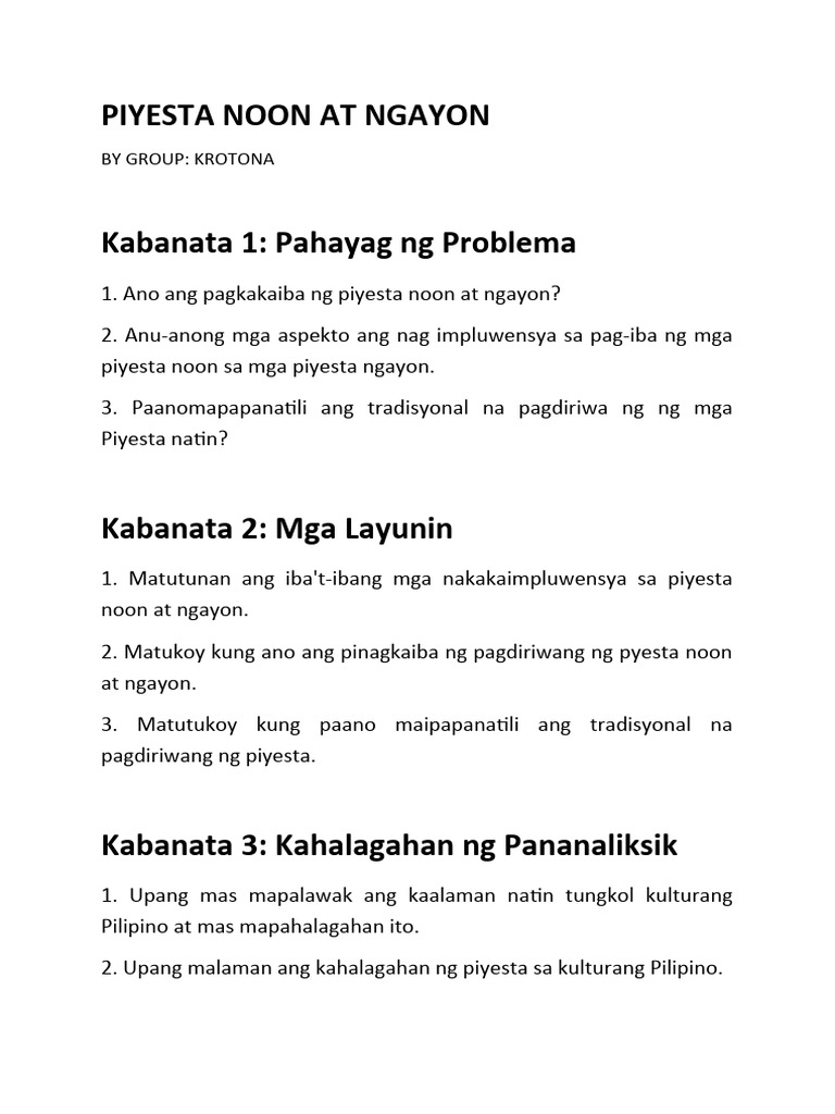 Group Project of Krotona | PDF