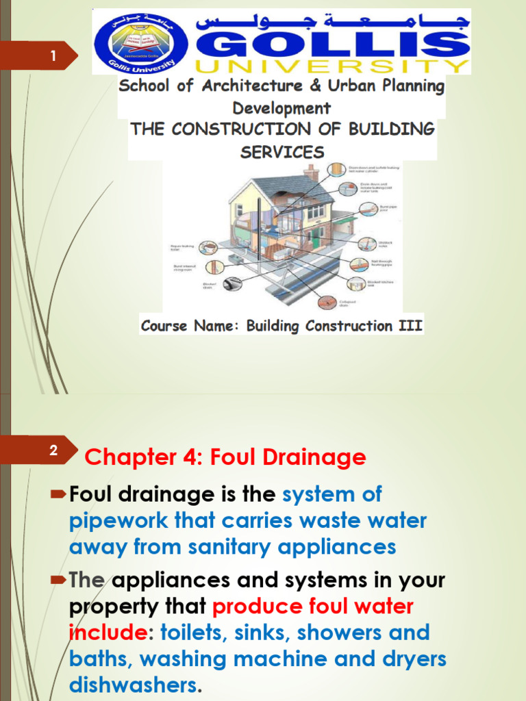 Foul Drainage Systems Explained | PDF | Sewage Treatment | Sanitary Sewer