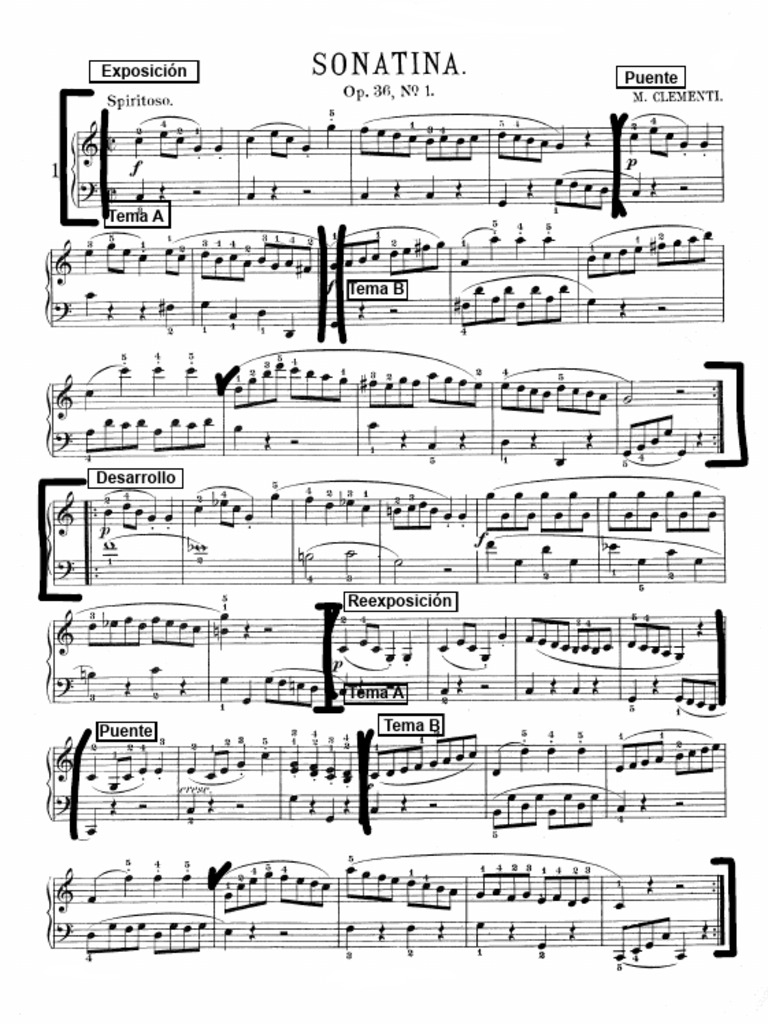 Sonatina 1 - CLEMENTI | PDF