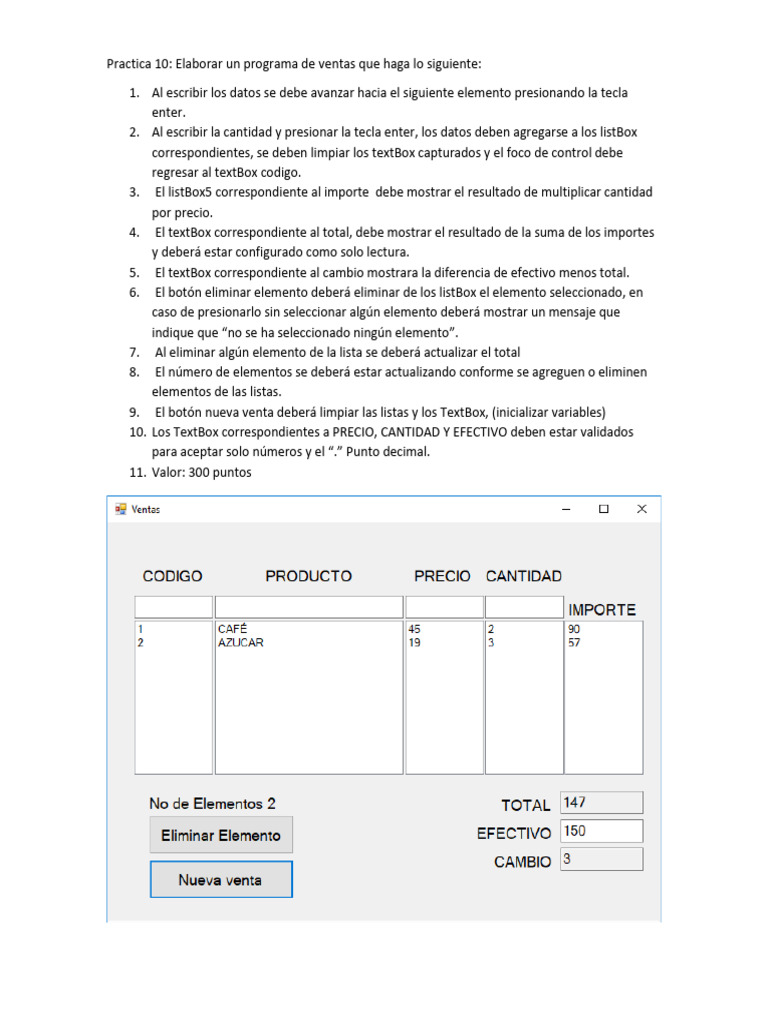 Programa de Ventas: Funciones y Validaciones | PDF | Negocios ...