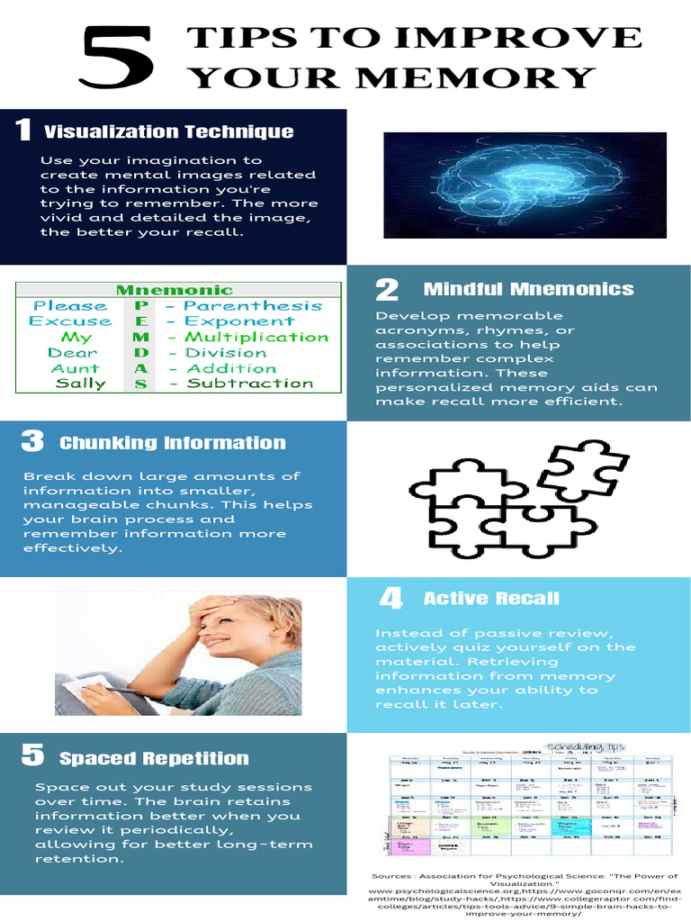 Memory Improvement Tips and Techniques | PDF