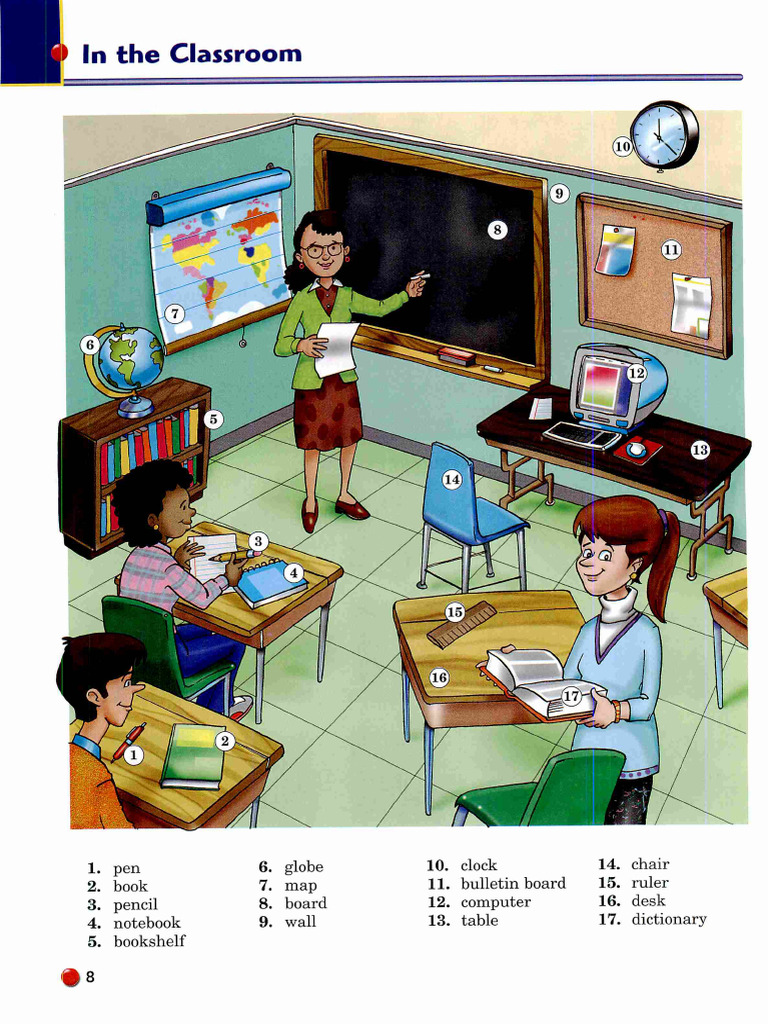 Classroom Objects Pdf