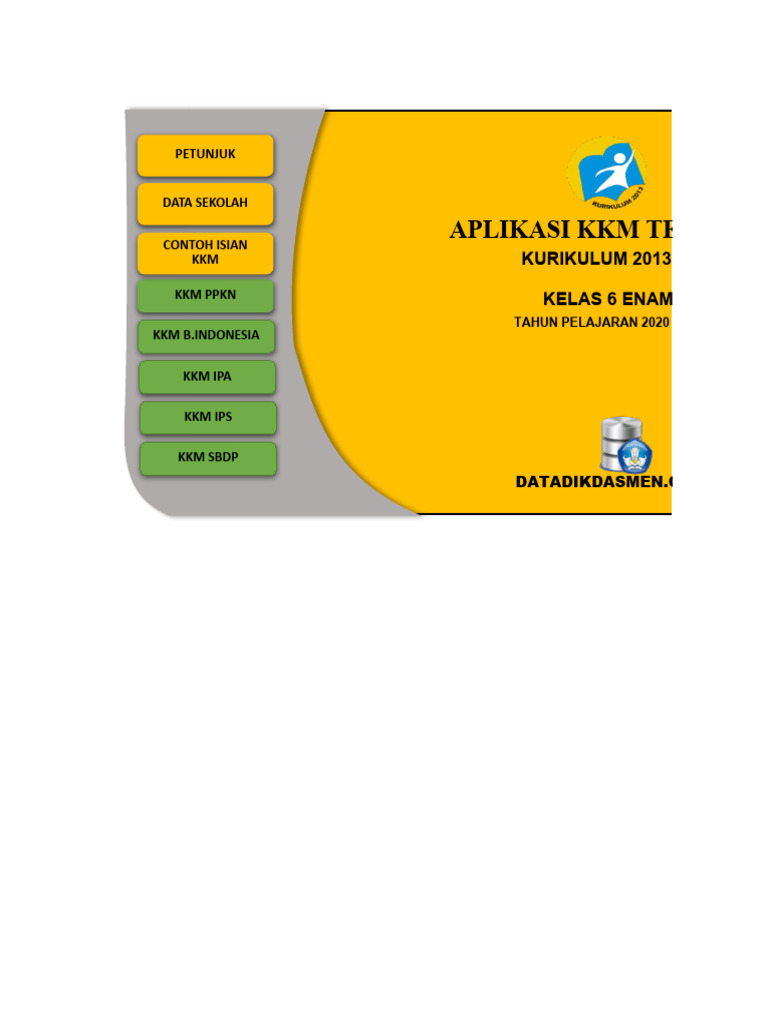 KKM Kelas 6 | PDF