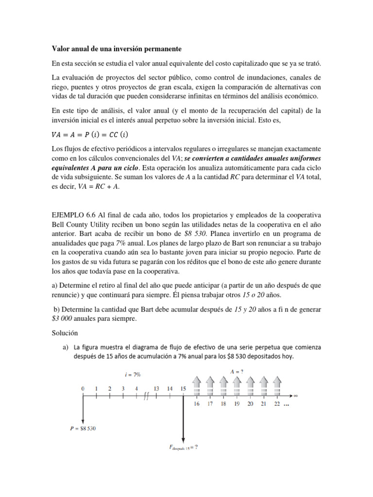 Clasc 24 Análisis Del Valor Anual | PDF | Economias