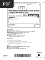 Science: Year 9 Achievement Test | PDF | Magnesium | Rock (Geology)