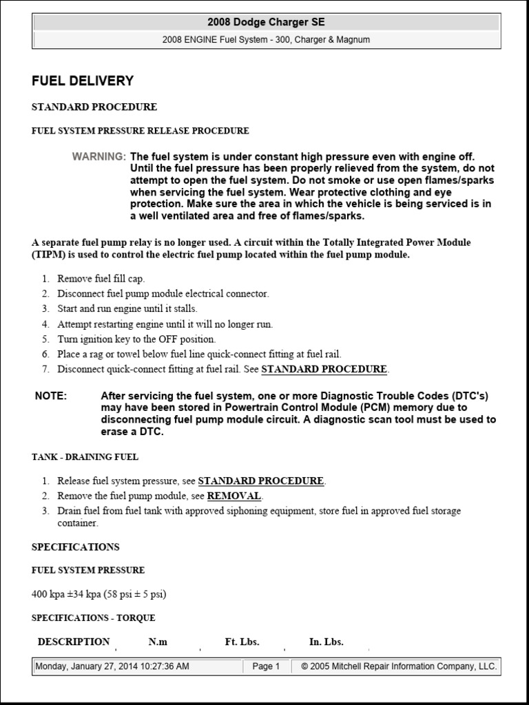 Fuel System | PDF | Fuel Injection | Dodge