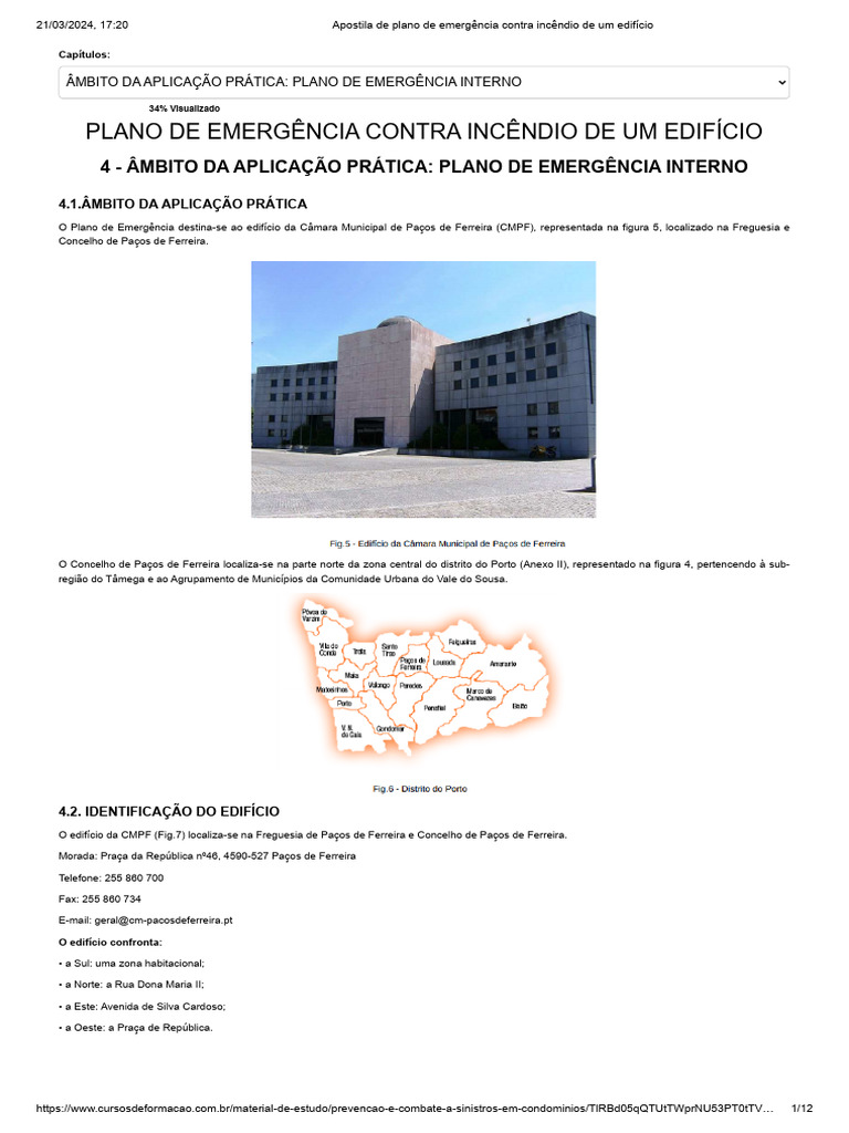Plano de Emergência Contra Incêndio de Um Edifício 4 | PDF | Primeiros ...