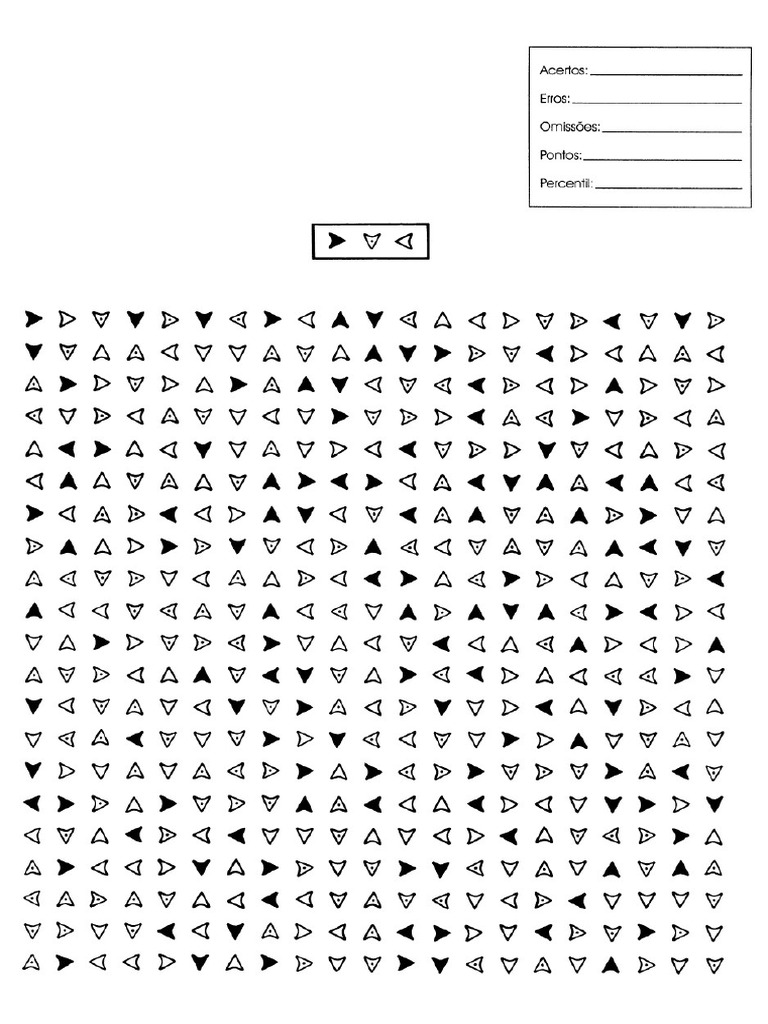Teste Psicotécnico de Atenção Concentrada | PDF