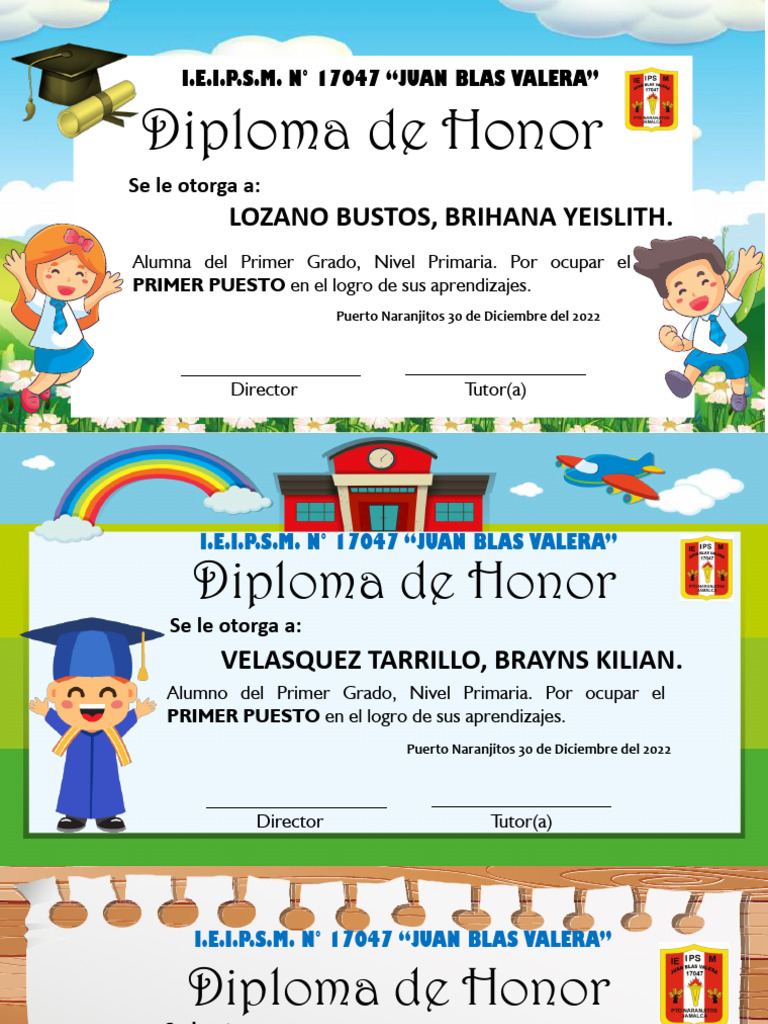 Diplomas Miss Viki | PDF