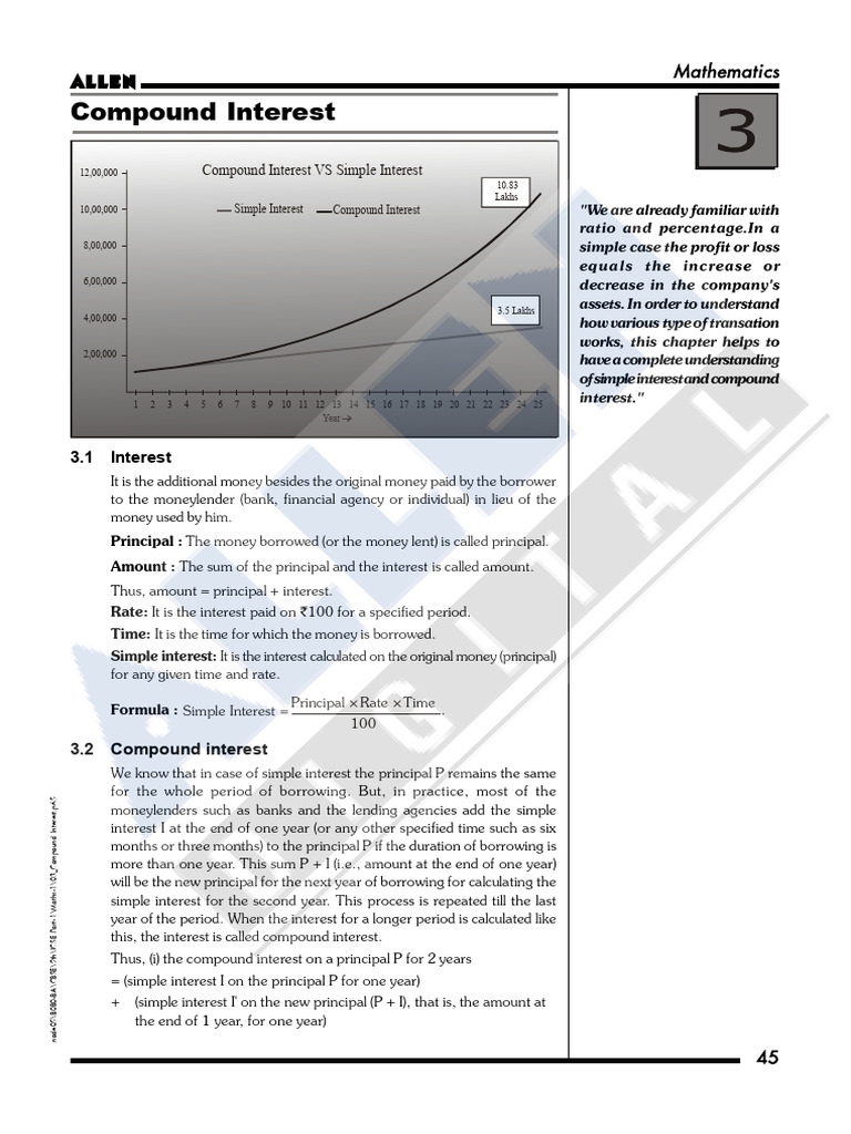 Compound Interest | PDF | Interest | Compound Interest